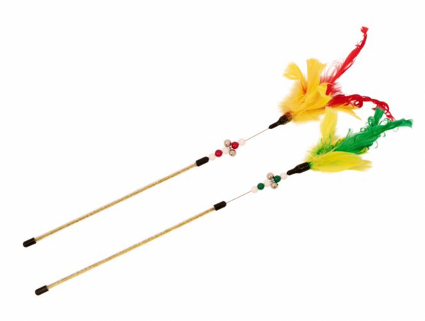 Bud'z Feather Duster Budgie Cat Toy (35cm) - Wooftown.ca