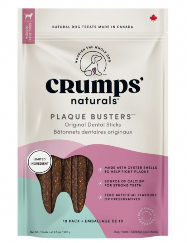 Crumps Naturals Dog Treat Plaque Busters - Original Flavour - Wooftown.ca