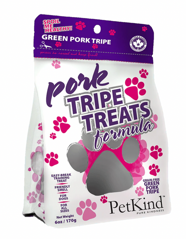 PetKind Tripe Treats Pork Dog Treats (170g/6oz) - Wooftown.ca