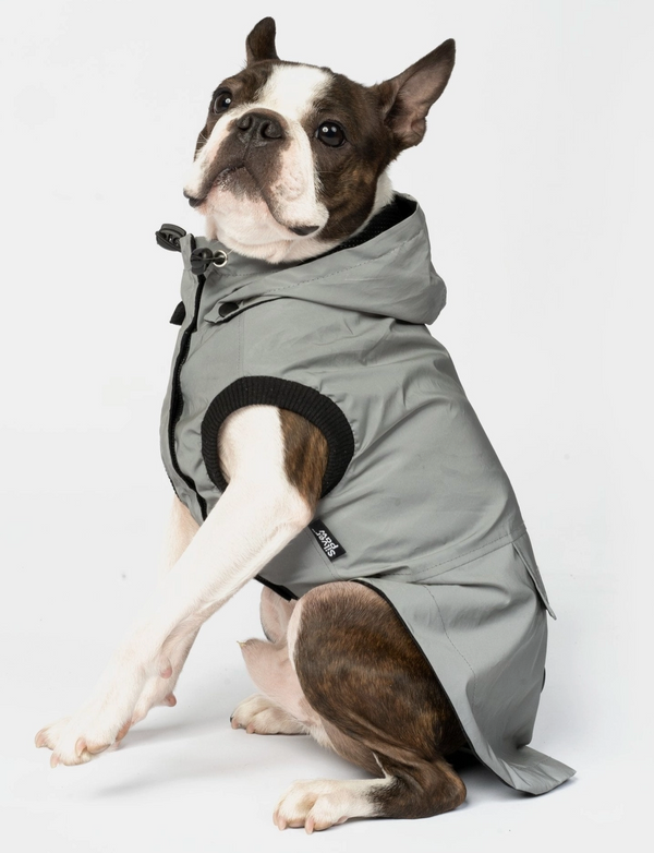 Silver Paw Max Reflective Raincoat - Wooftown.ca