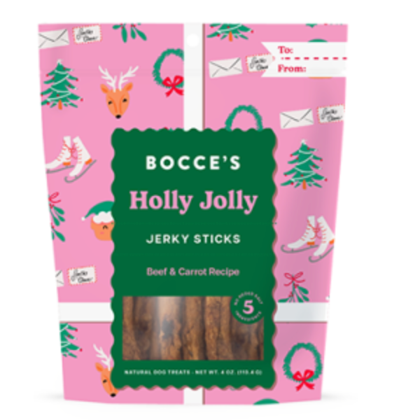 Bocce's Bakery Holiday - Holly Jolly Jerky Snacks Beef & Carrots Recip ...